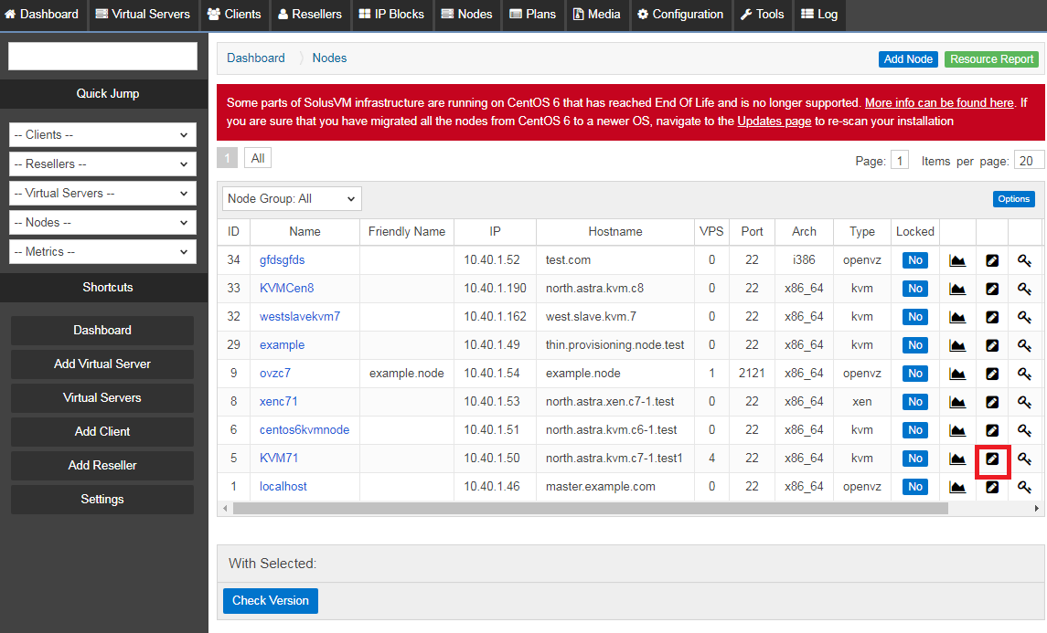 Network speed limiting does not work on SolusVM slave node – Solus